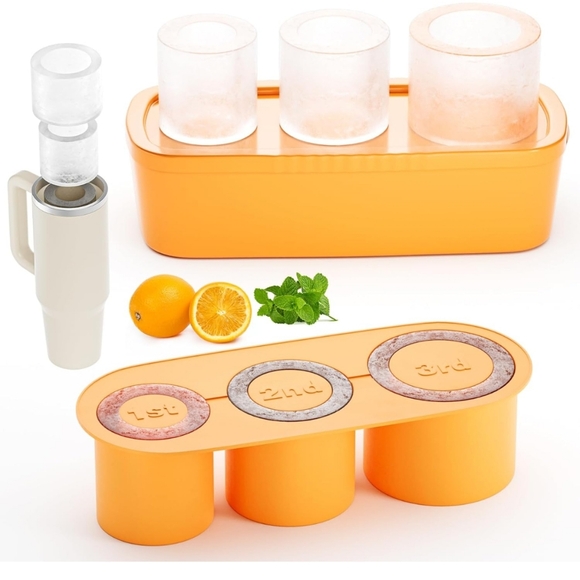 MEFEWSOER | Kitchen | Flexible Silicone Ice Cube Maker Lid For Making 3 ...